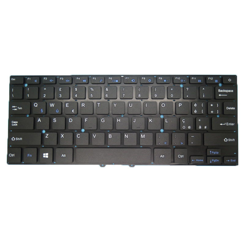 Laptop Keyboard For Toposh MB27716014-BZ PRDE-K2819 Italy IT Black ...