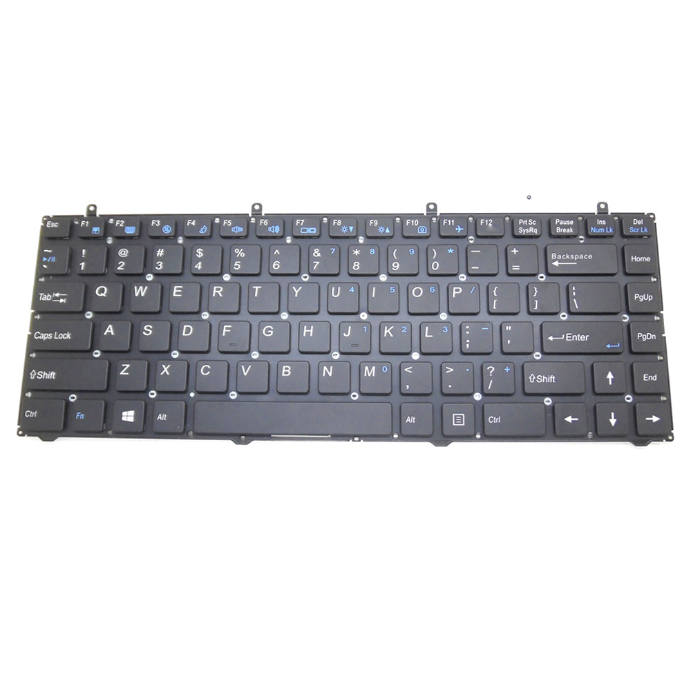 Laptop Keyboard For Sager NP2840 W840SU-T English US Black Without ...