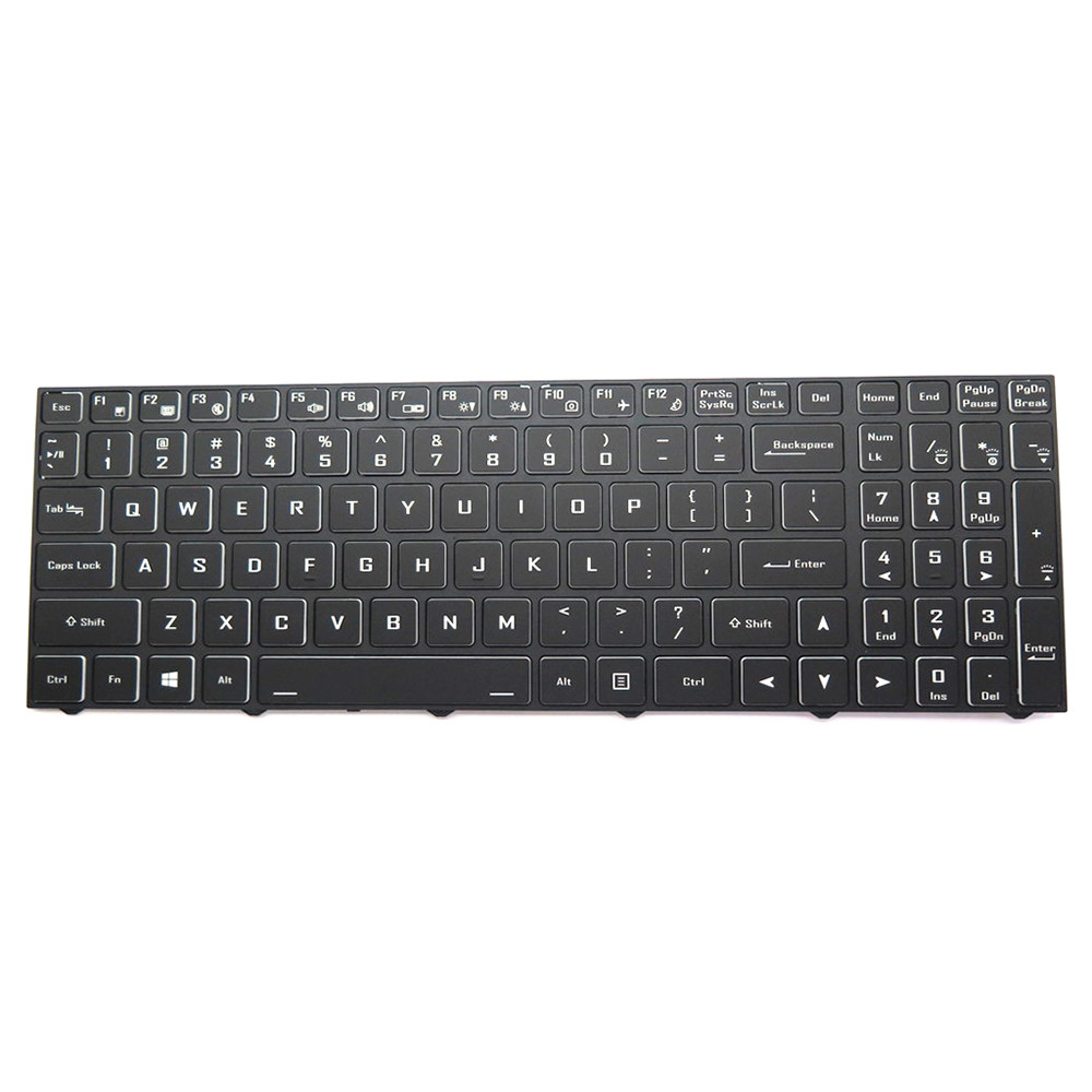 Laptop Keyboard For Sager NP8852N PD50PNN English US Black Without ...