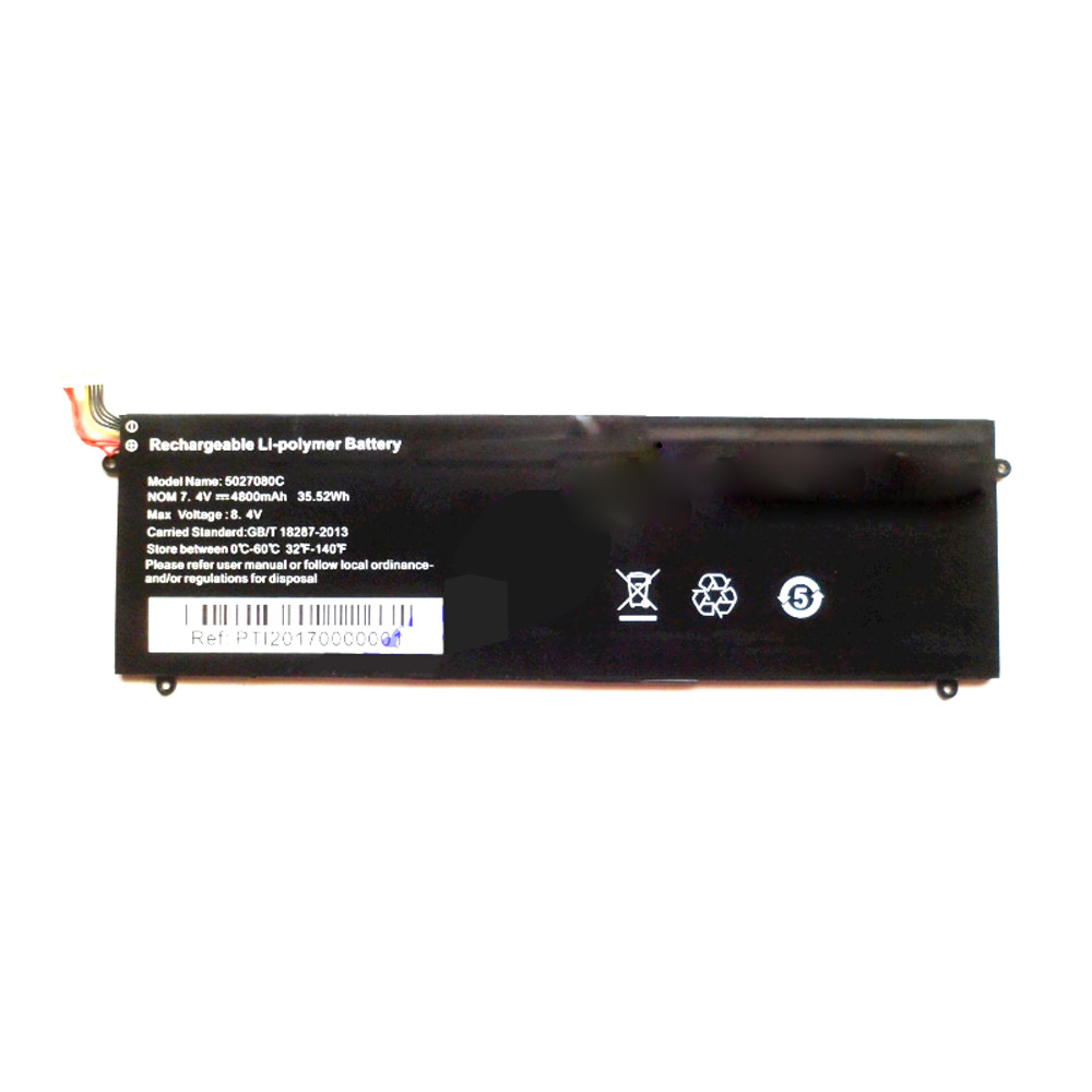 Laptop Replacement Battery For EXO 5027080C 7.4V 4800MAH 35.53WH 10PIN ...