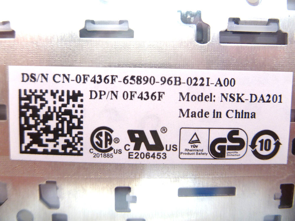 Laptop Keyboard For DELL Latitude XT XT2 Series 0F436F F436F NSK-DA201 ...
