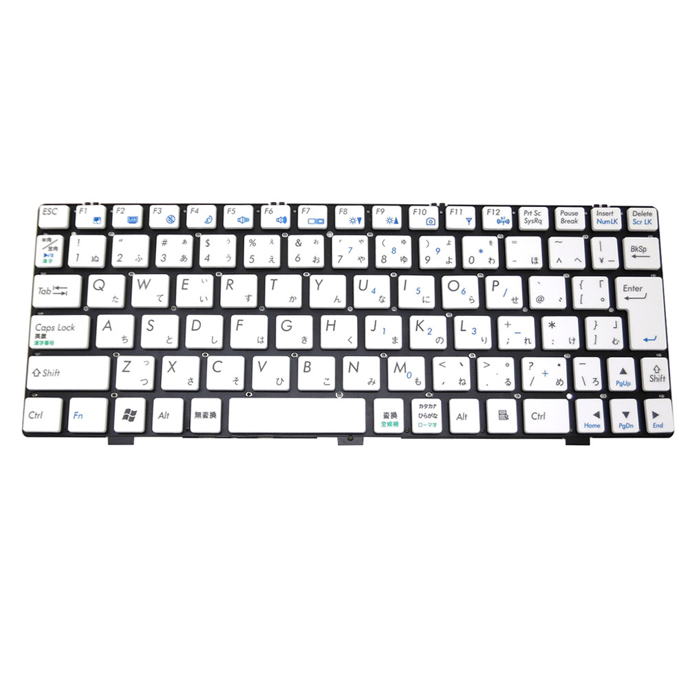 Laptop Replacement Keyboard For Onkyo C423 C423A4 Japanese JP JA White ...