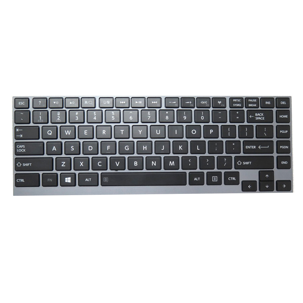 Laptop Keyboard For Toshiba Portege Z930 English US Black With Gray ...