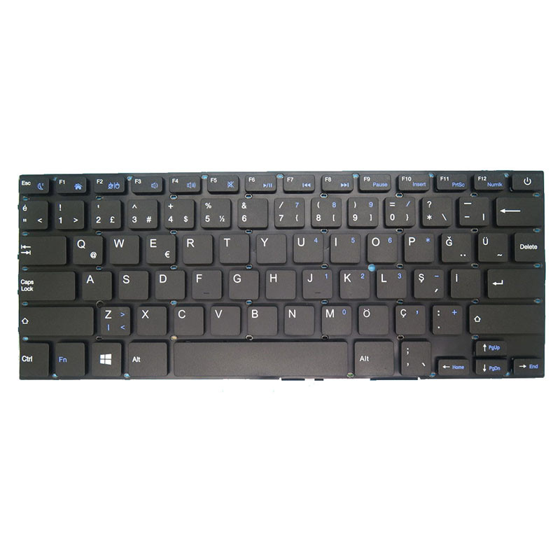 Laptop Keyboard For HOMETECH Alfa 420C Without Frame Turkish TR Black ...