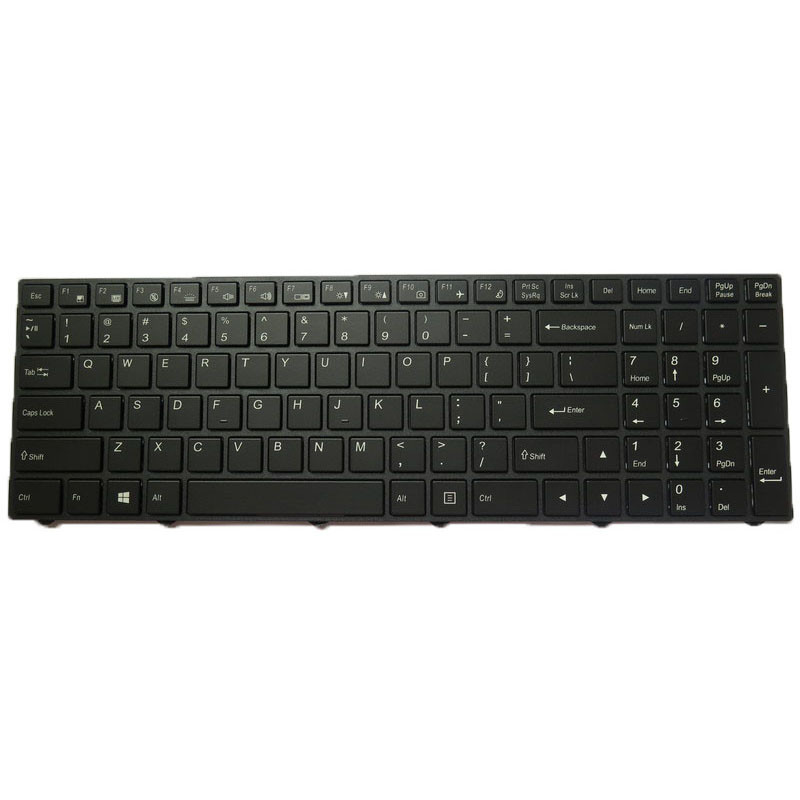 Laptop No Backlit Keyboard For CLEVO N250 N250JU N250LU N251JU N251LU ...