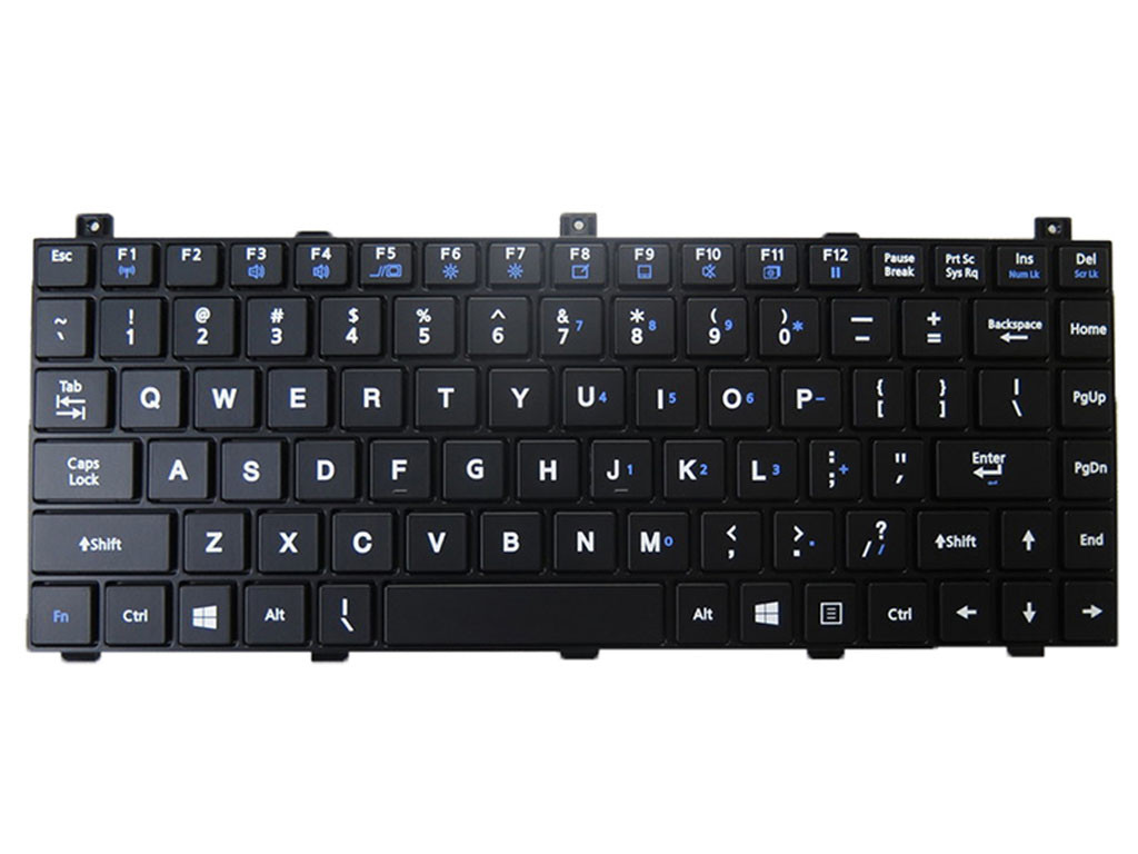 Laptop No Backlit Keyboard For GETAC B360 PRO G2 United States US With ...