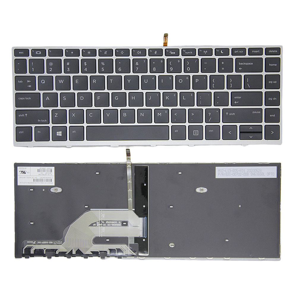 Laptop Keyboard For HP ProBook 640 G4 645 G4 L09546-001 with silver ...