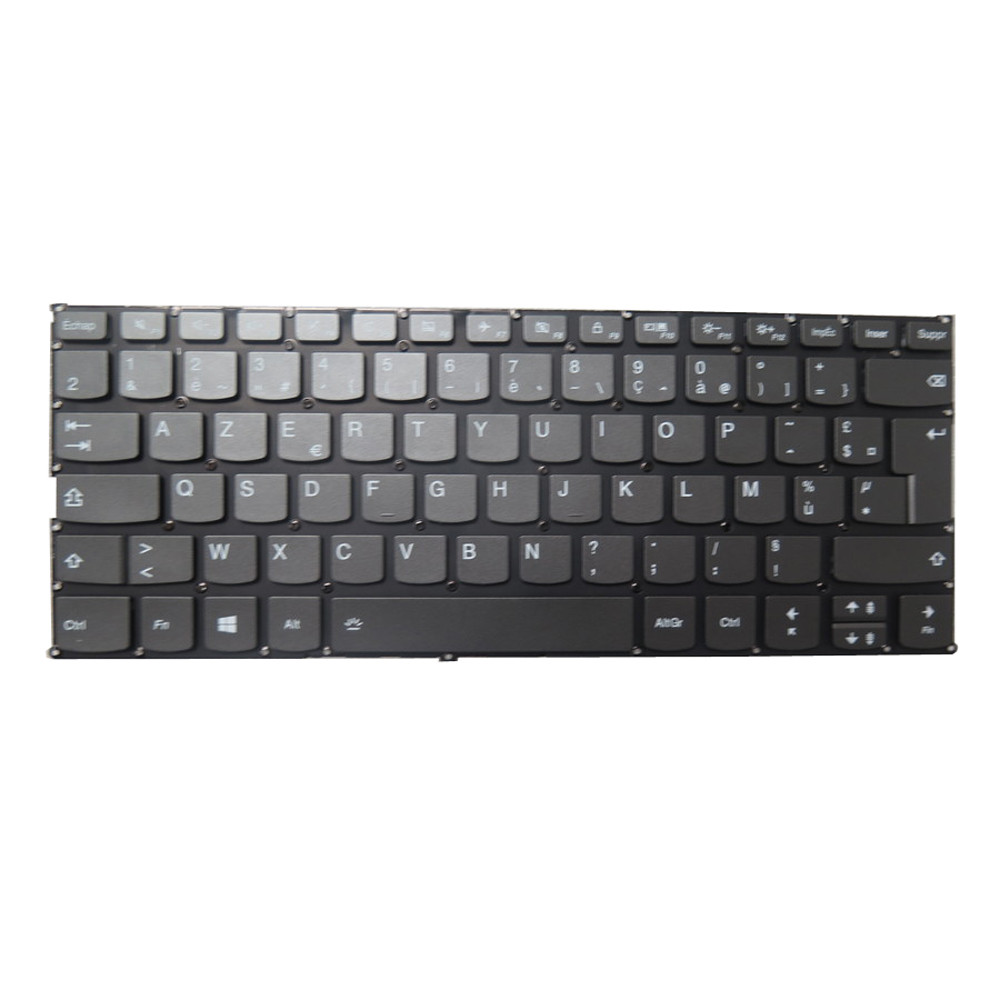 Laptop Keyboard For Lenovo V14 G1-IML 82NA France FR With Backlit Gray ...