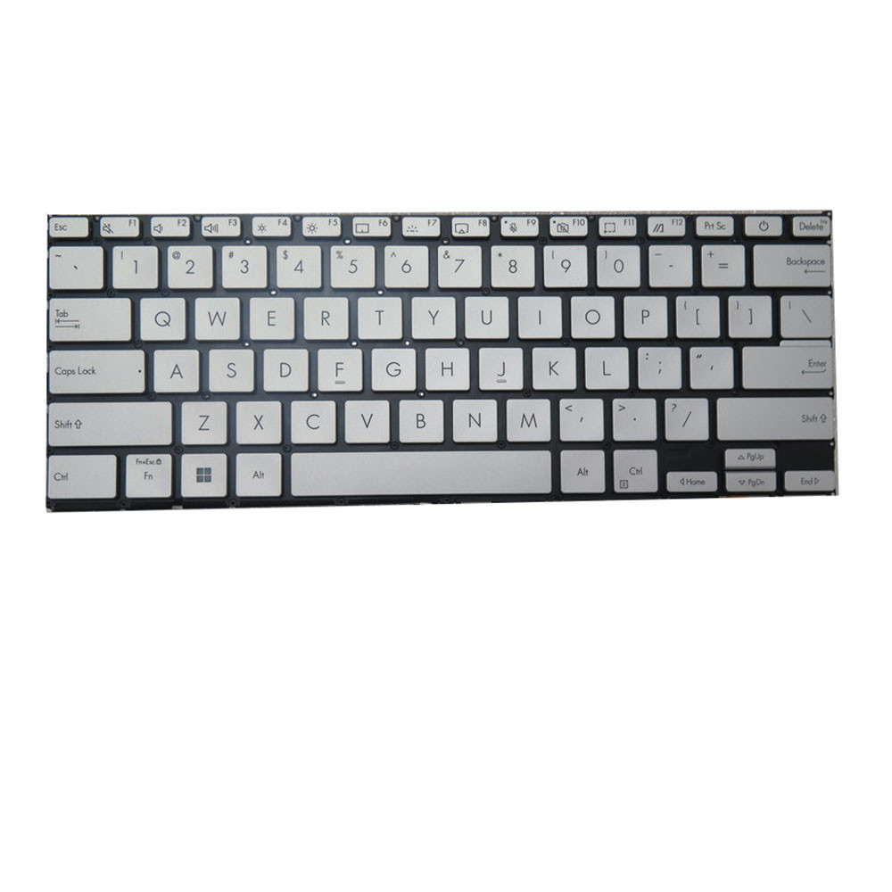 Laptop Keyboard For ASUS ZENBOOK 14X OLED Q420V Q420VA Silver With ...