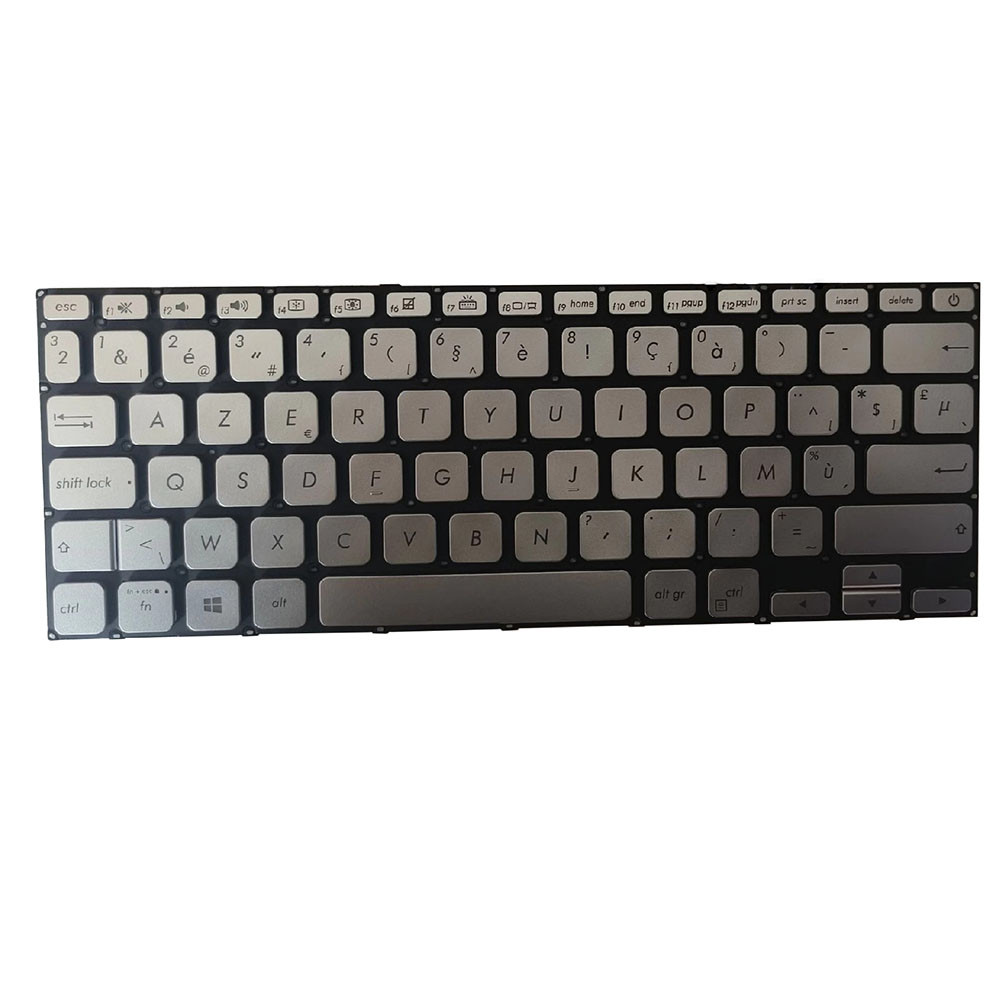 Laptop Keyboard For ASUS VivoBook 14 P1411FA Belgium BE Silver without ...