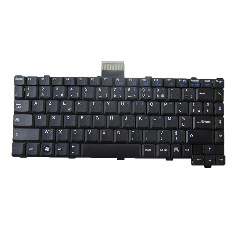 Laptop No Backlit Keyboard For Mitac M230 French FR Black New - Linda parts