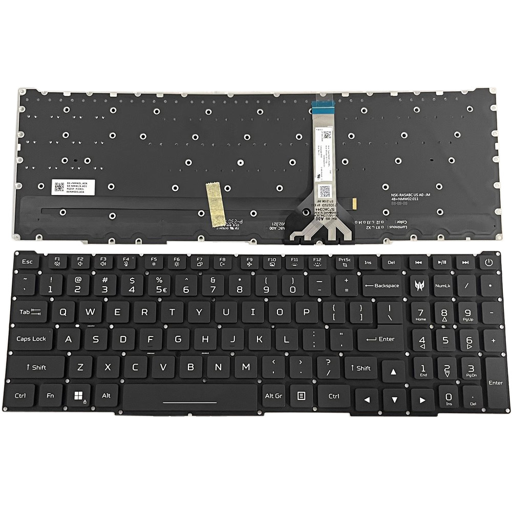 Laptop RGB Backlit Keyboard For ACER Predator Helios Neo 16 PHN16-71 ...