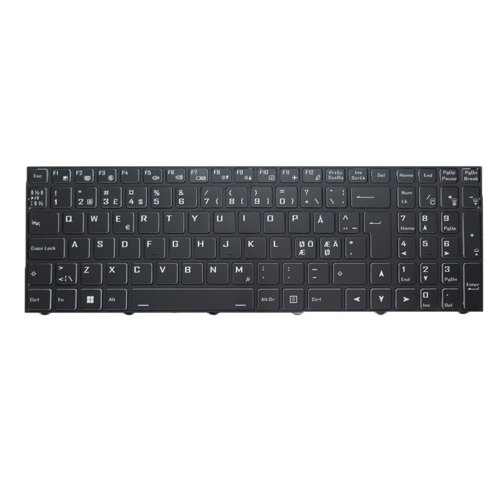 Laptop No Backlit Keyboard For CLEVO PD51PNT PD51PNT (-D)(-G) PD51PNT-D ...