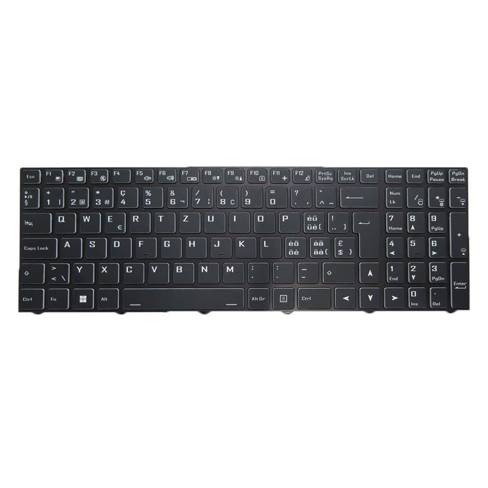 Laptop No Backlit Keyboard For CLEVO PD71PNP PD71PNP (-D)(-G) PD71PNP-D ...