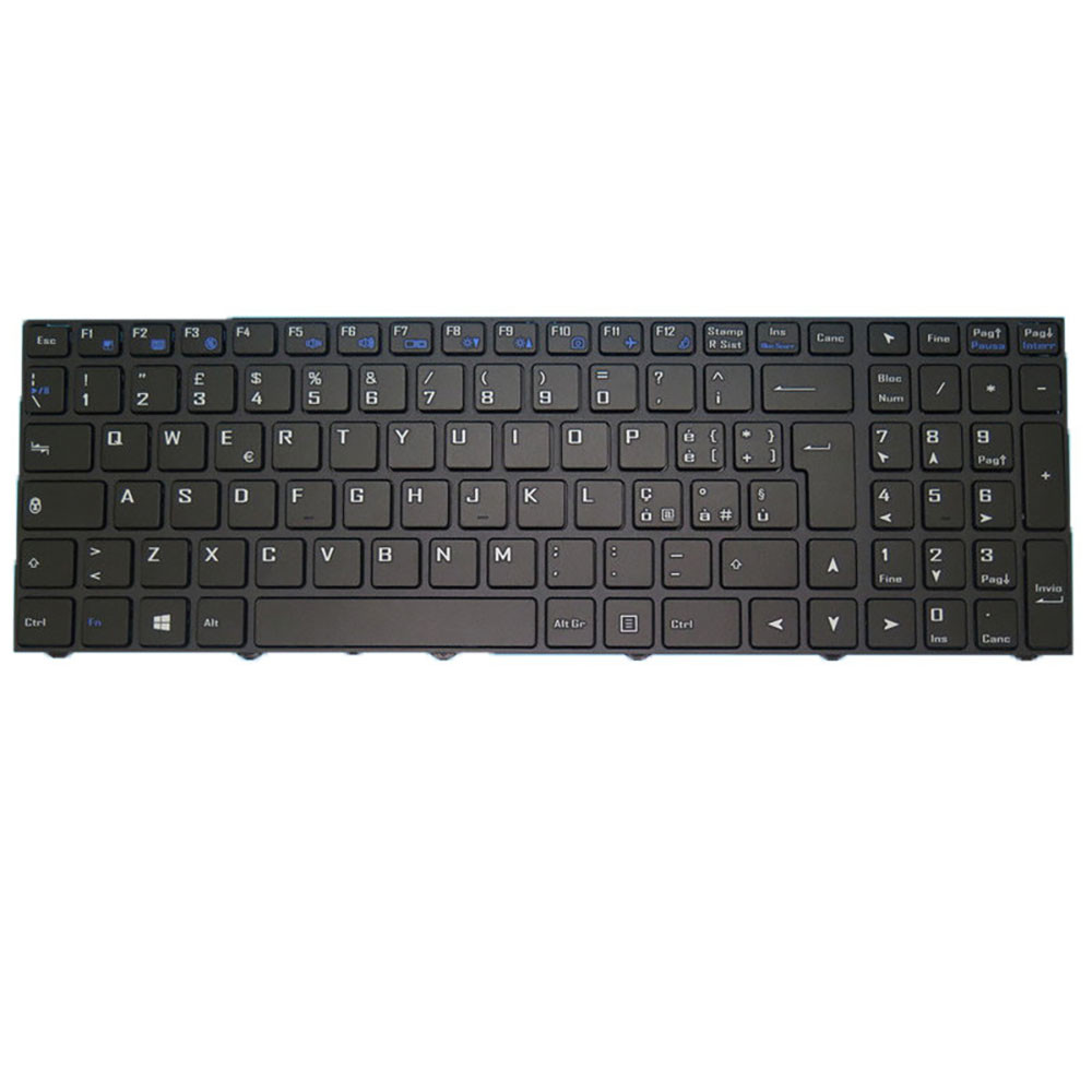 Laptop Keyboard For Ekimia Bionic 2 Italy IT Black With Black Frame ...