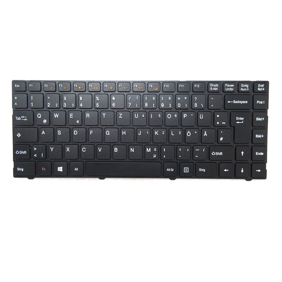 Laptop Keyboard For ECS EF20EA Germany GR Black With Frame New - Linda ...