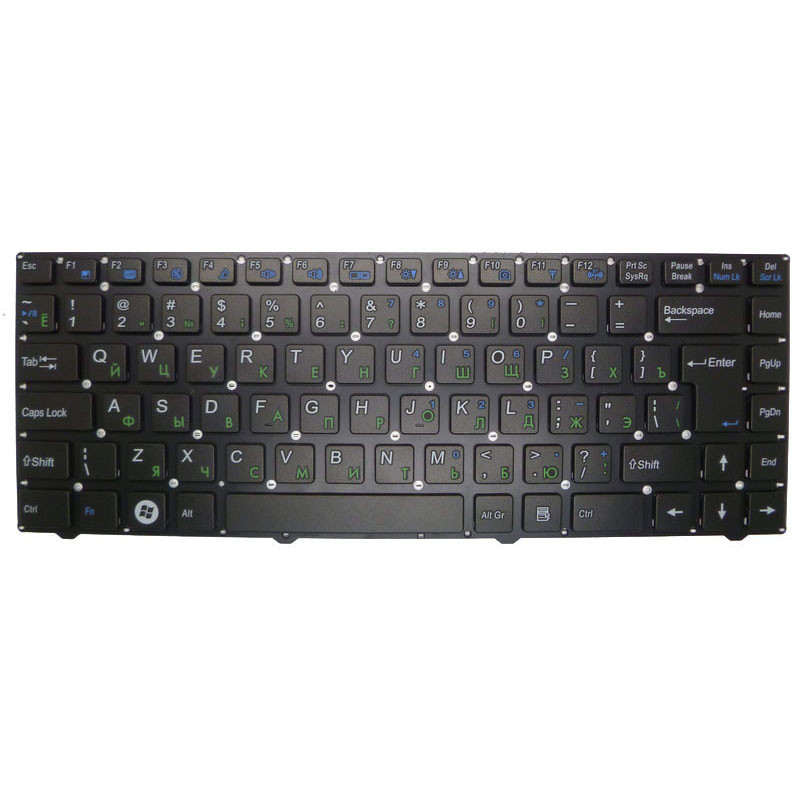 Laptop Keyboard For BTO U•BOOK 14CL14 W540EU Russian RU Black No Frame ...
