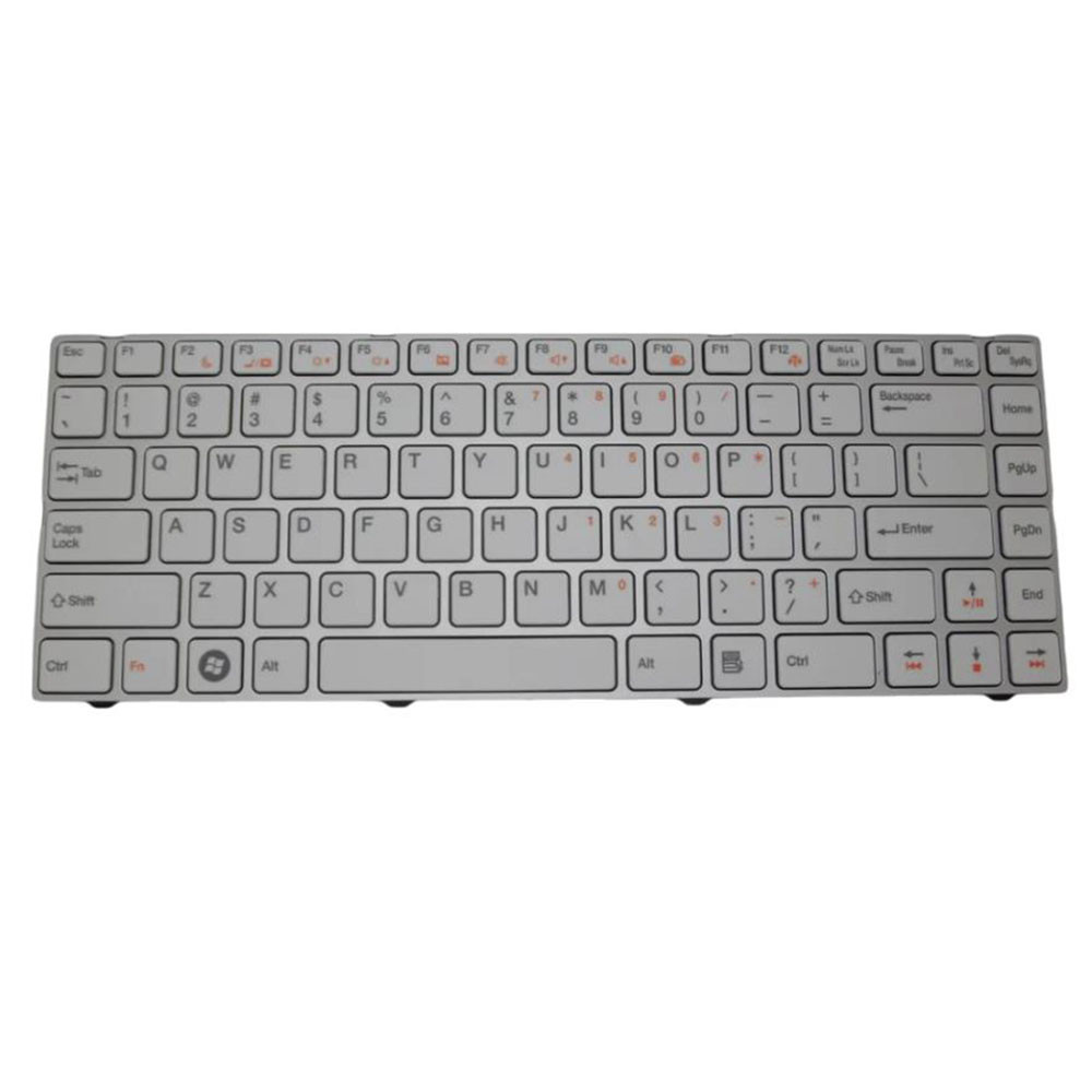 White Laptop Replacement Keyboard For Login QAT10 VAW70 English US With ...