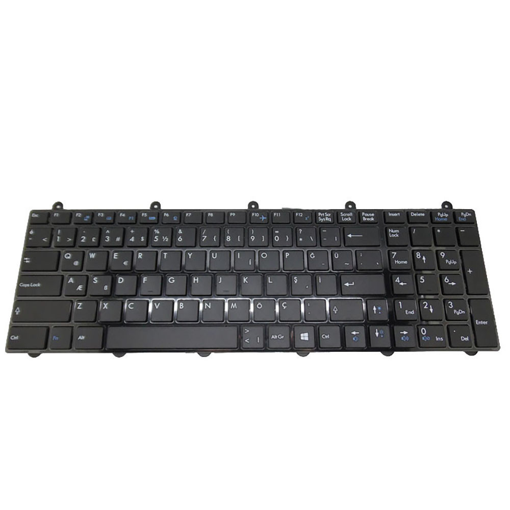 Laptop Keyboard For Monster Tulpar T5 V1.1 Turkey TR Black With Backlit ...