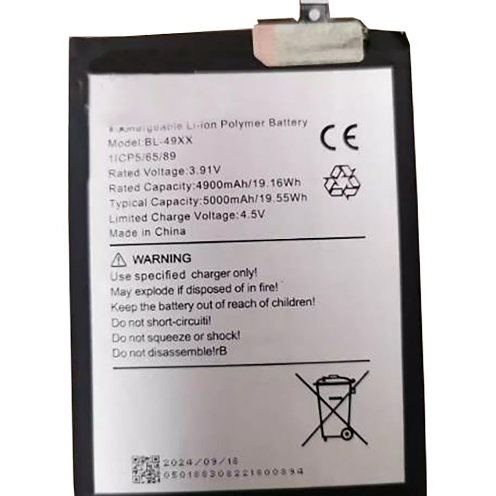 Battery For Itel BL-49XX BL49XX 3.91V 19.55WH 5000mAh New - Linda parts