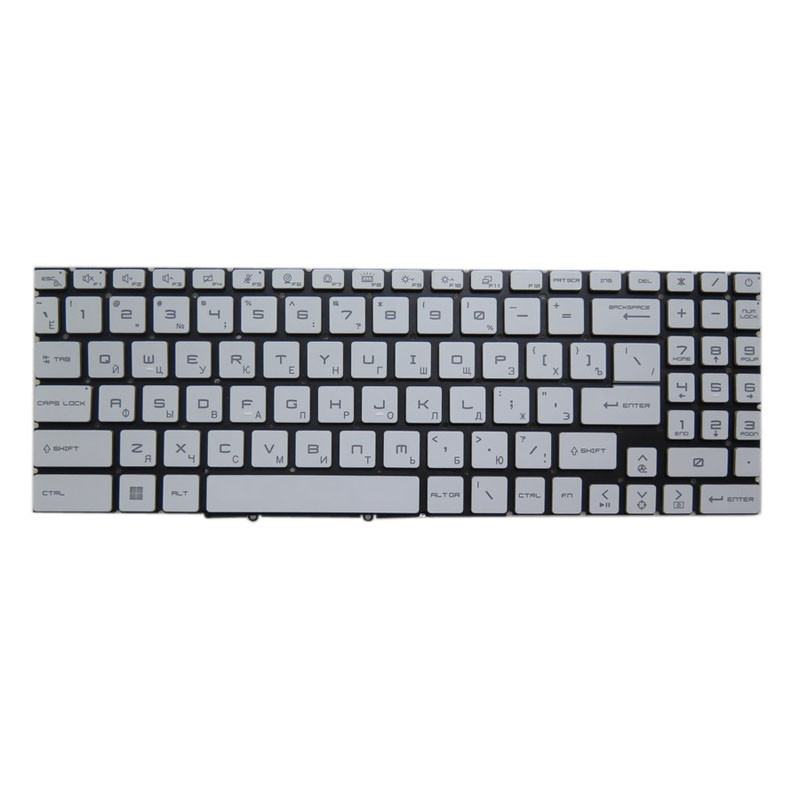 White New Laptop No Backlit Keyboard Red Word For MSI Crosshair 17 C12V ...
