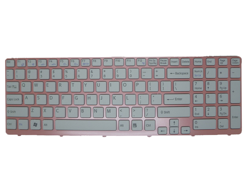 Laptop Keyboard For SONY For VAIO SVE15 Series English US White With ...