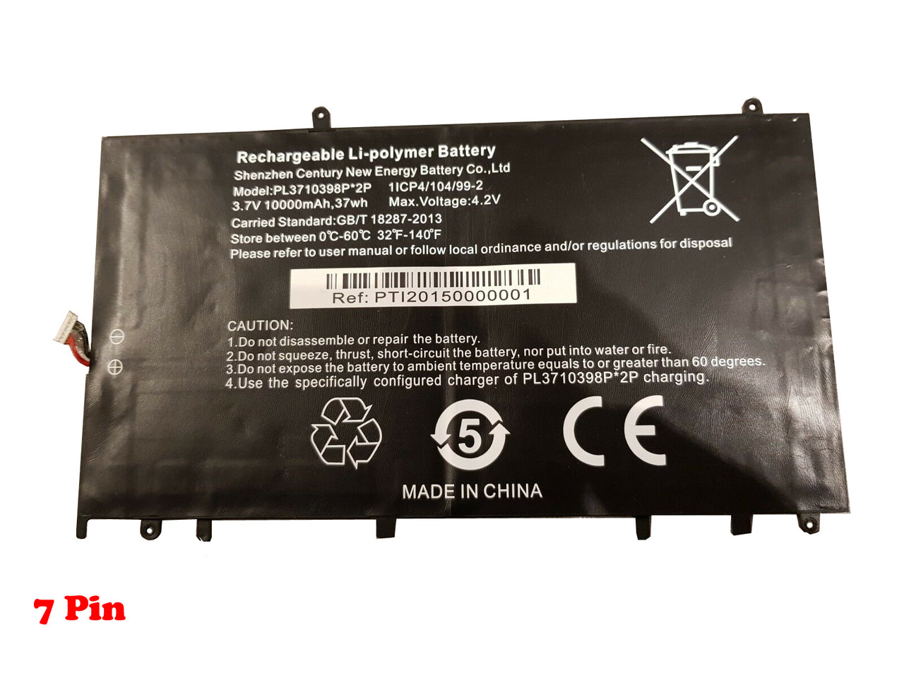 Laptop Battery For Ematic EWT117 7Pin New - Linda parts