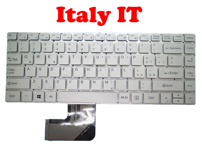 Laptop Keyboard For Teclast F6 PRO / F6 PLUS Italy IT Silver New ...