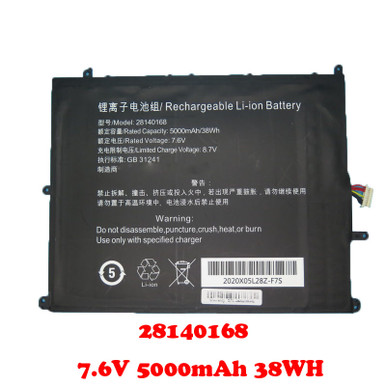 Laptop Battery For Teclast F7 Plus 28140168 7.6V 5000mAh 38WH 10PIN ...