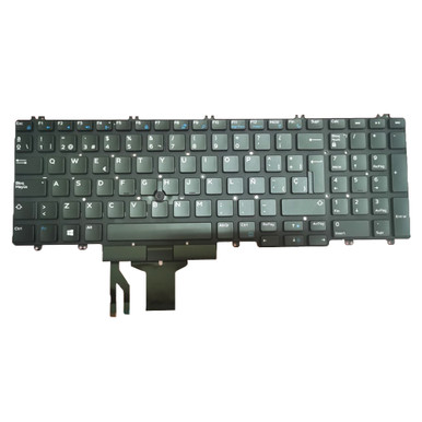 Laptop Keyboard For DELL Precision 7530 7540 7730 7740 Spanish SP Black ...
