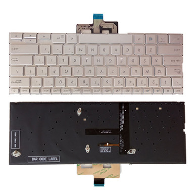 Laptop Keyboard For ASUS BX433 BX433FA BX433FN Silver without frame ...