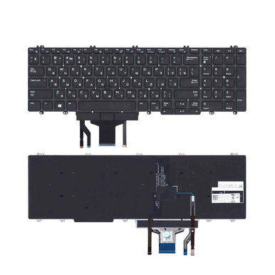 Laptop Keyboard For DELL Precision 7530 7540 7730 7740 Russian RU Black ...