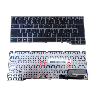 Laptop Keyboard For Fujitsu LifeBook T725 T726 German GR Black With ...