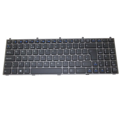 Laptop Keyboard For Novatech W76K United Kingdom UK With Gray Frame ...