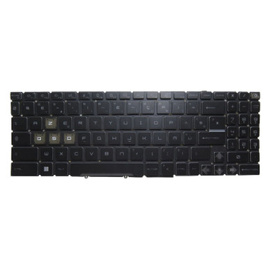 Laptop Blue Monochrome Backlit Keyboard For MSI Sword 15-A12U Series ...
