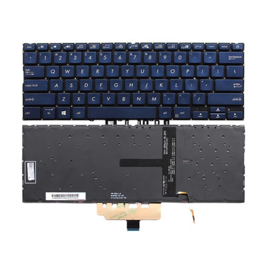 Laptop Keyboard For ASUS UM433 UM433DA Blue without frame With Backlit ...