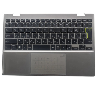 Laptop PalmRest&keyboard For ASUS E210KA Silver Top Case Japanese JP ...