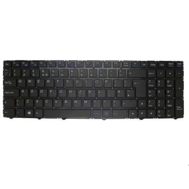 Laptop Keyboard For Proline W950AU United Kingdom UK Black Without ...
