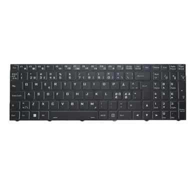 Laptop Keyboard For Ekimia Bionic 1 NORDIC NR With Black Frame With ...