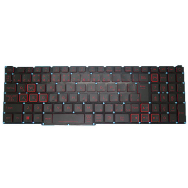 Laptop Monochrome Red Backlit Keyboard For ACER Nitro 5 AN515-55-55TT ...
