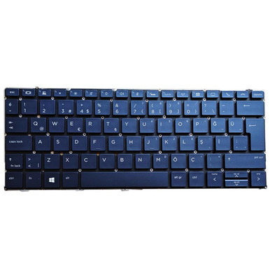 Laptop Keyboard For HP Elite Dragonfly G1 with backlit Turkish TR Blue ...
