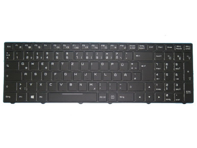 Laptop Keyboard For Tuxedo Book XC1708 PA71HP With Frame Black German ...