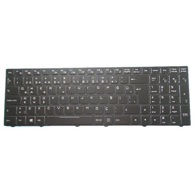 Laptop Keyboard For Monster Tulpar T5 V13.1 Turkey TR Black With 3-Zone ...