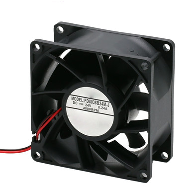 Cooling Fan For PINDAI PD8038B24M-J DC24V 0.24A 4000RPM 2-Wire 8CM New ...