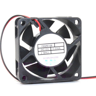 Cooling Fan For MECHATRONICS F6025E12B DC12V 0.230A 2PIN 2Lines - Linda ...