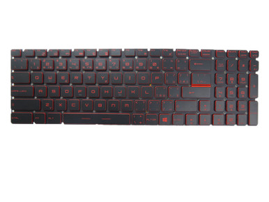 Black New Laptop Backlit Keyboard Red Word For MSI GS63 Stealth 8RD 8RE ...