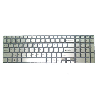 Laptop Keyboard For SONY For VAIO SVF15A Russian RU Silver With Backlit ...