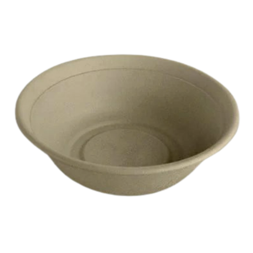 Sabert PUL49032 Wide Round Pulp Bowl 1000ml Eco Friendly Bagasse - 300 Pack