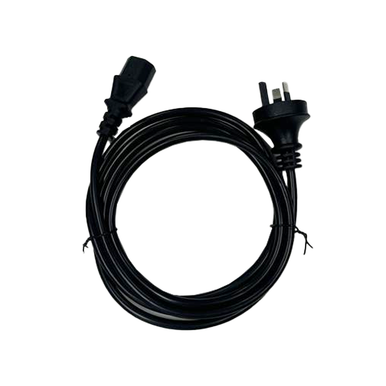 CABLE 3 PIN PLUG x 2m - IEC STRAIGHT CONNECTOR - Gilbarco Inc. ANZ