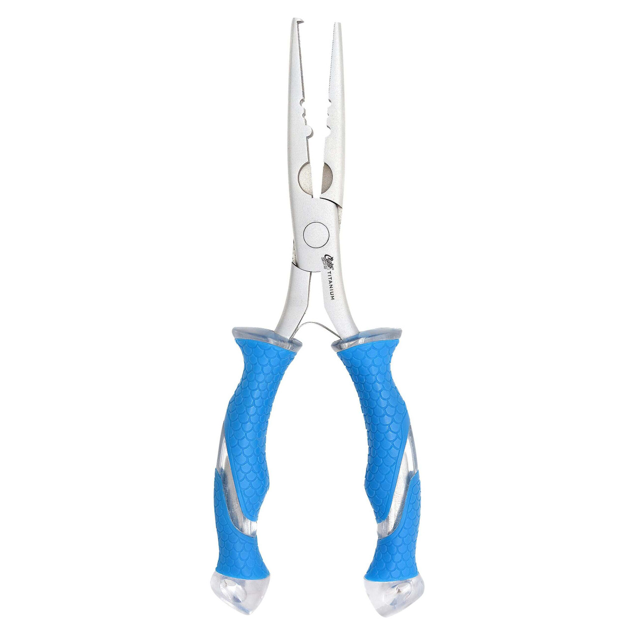 8" Titanium Bonded Stainless Steel Freshwater Plier with Ring Splitter ...